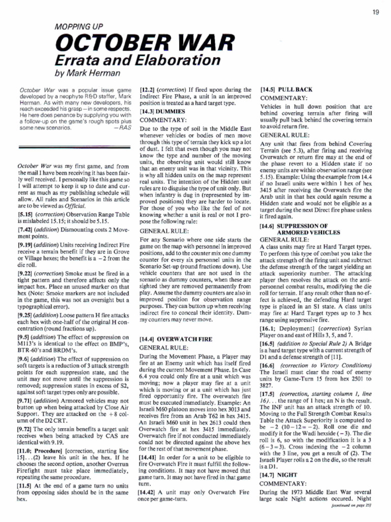 October War - Errata and Elaboration | PDF | Battle Of Waterloo | Corps