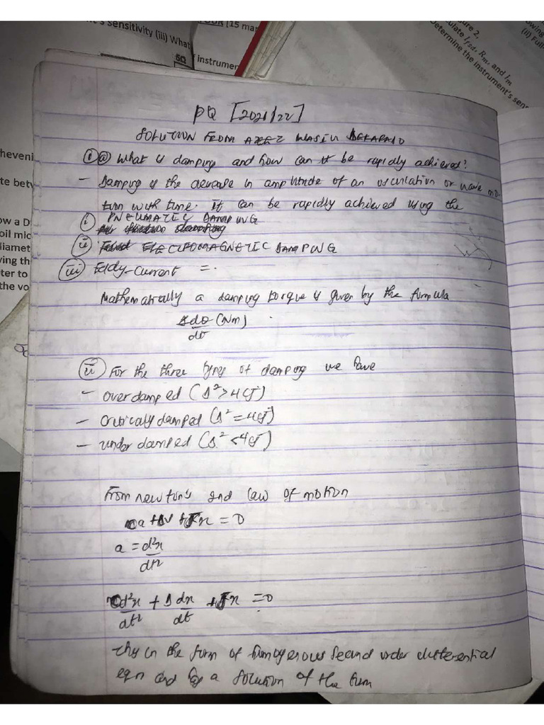 Ece 311 - Last 3yrs PQ With Soln From Azeez Wasiu Dekarado | PDF