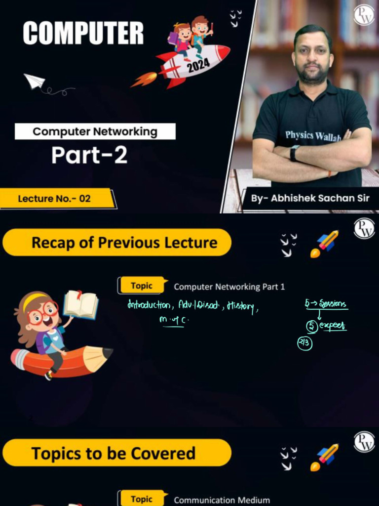 2-Computer Network 02 Class Notes Basics Of Computer Applications | PDF