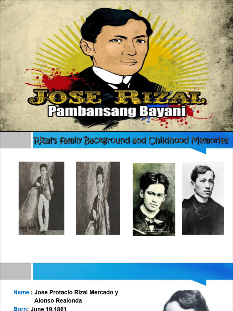Jose Rizal's Family Background and Legacy | PDF