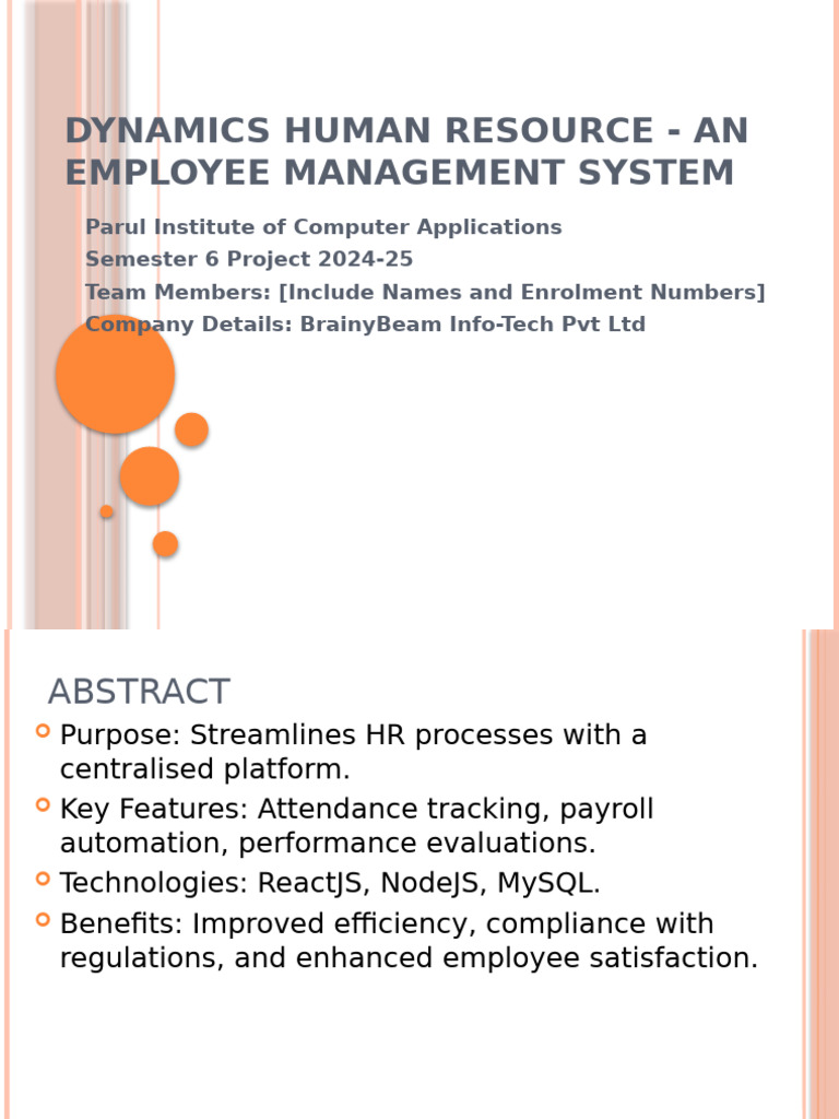 HR and Payroll System Overview | PDF | Scalability | Payroll