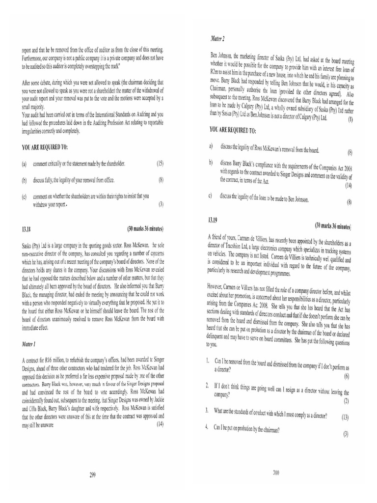 CoA 4 - Tutorial (Questions) - GQ 2019 13.18 | PDF