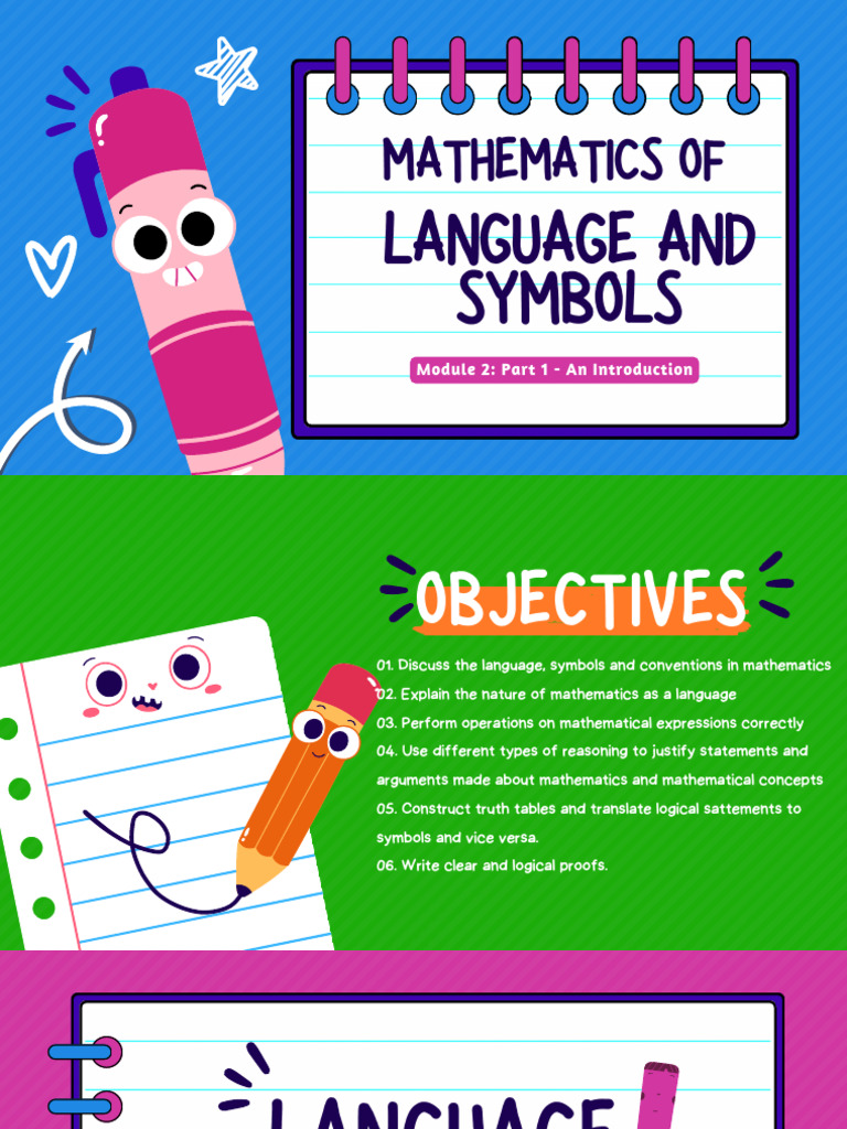 Mathematics Language and Symbols Guide | PDF | Mathematics | Numbers