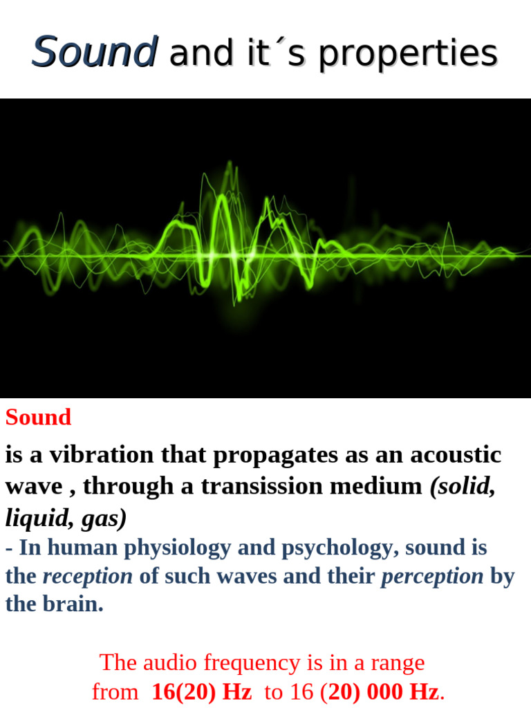 5 - Sound and It S Properties | PDF | Sound | Pitch (Music)