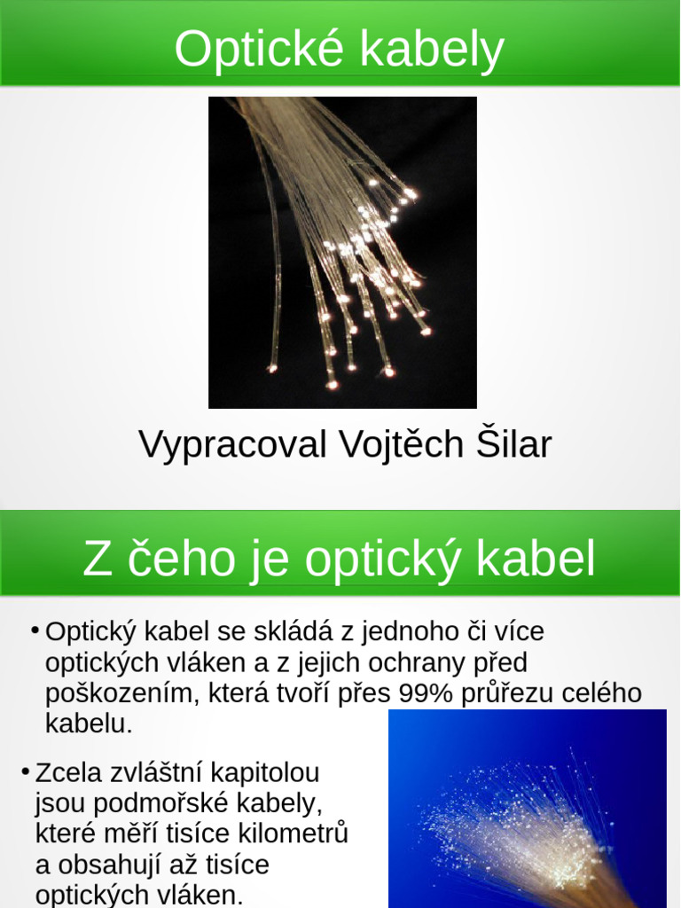 Optické Kabely | PDF