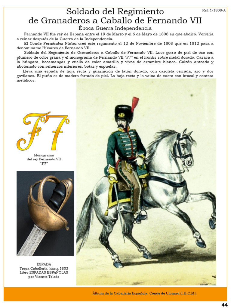 1808 Soldado Granaderos Caballería | PDF