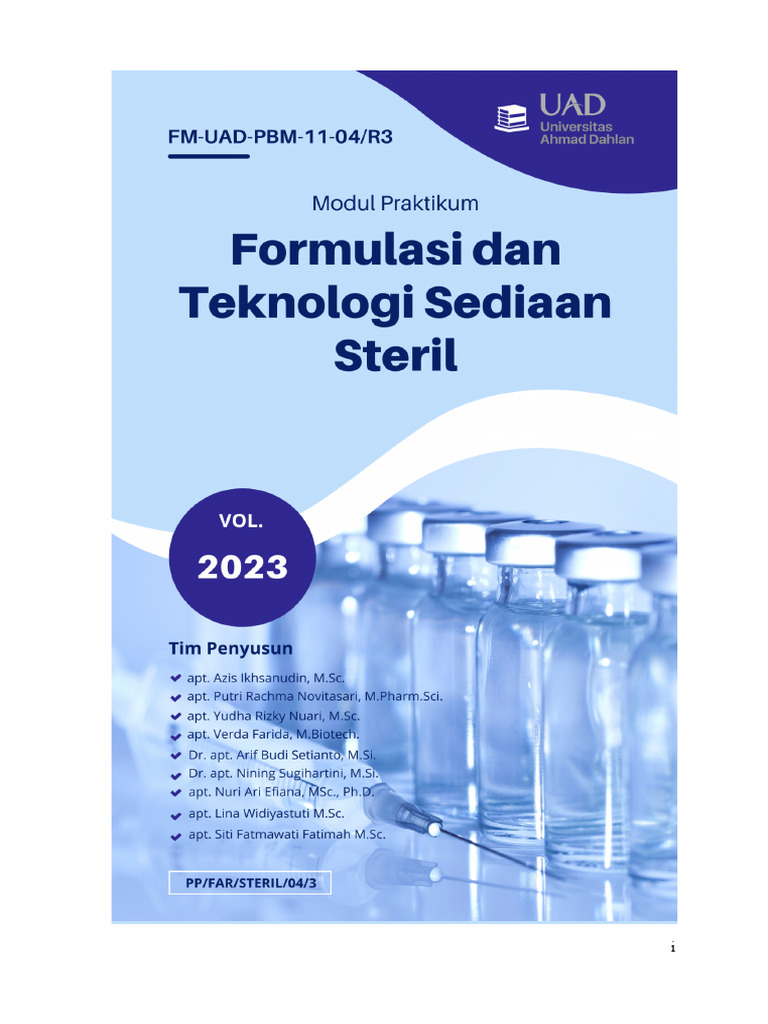 Buku Petunjuk Praktikum Steril | PDF