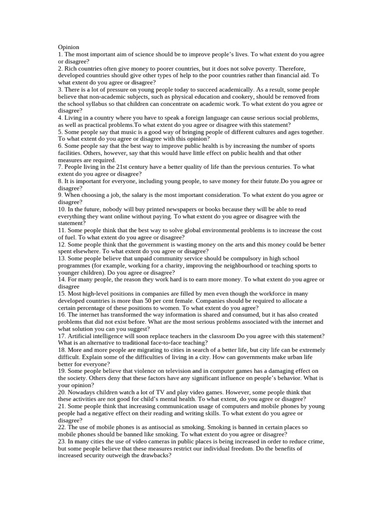 Đề bài Opinion Engnovate | PDF | Experience | Knowledge