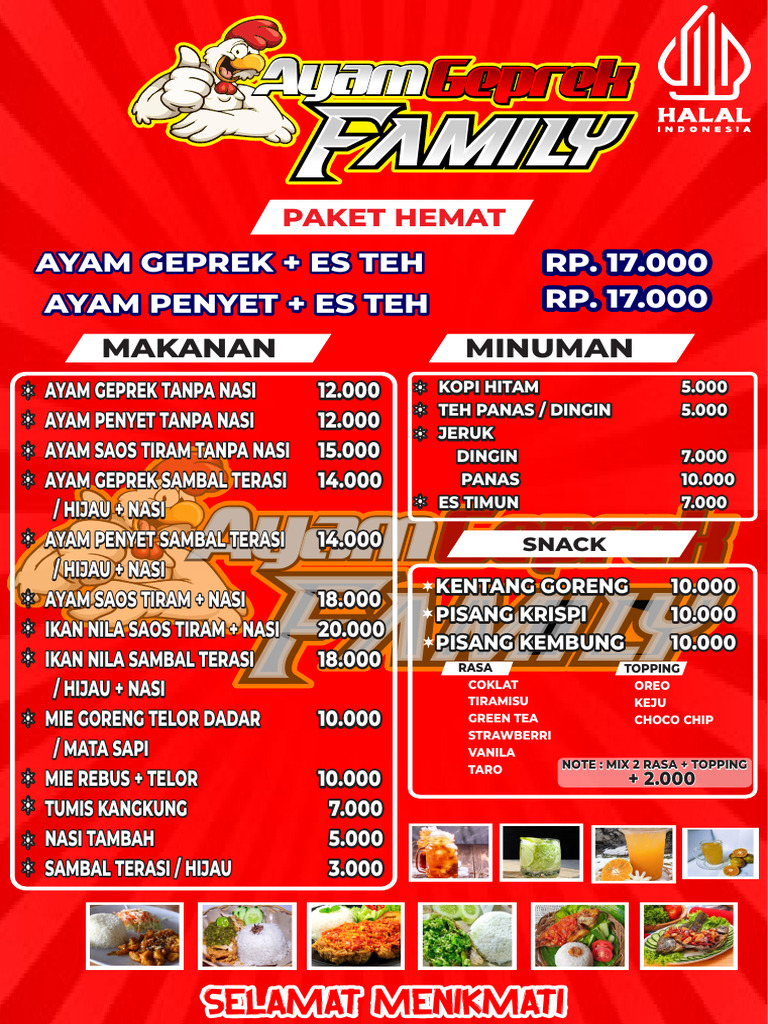 menu kertas f 4 | PDF