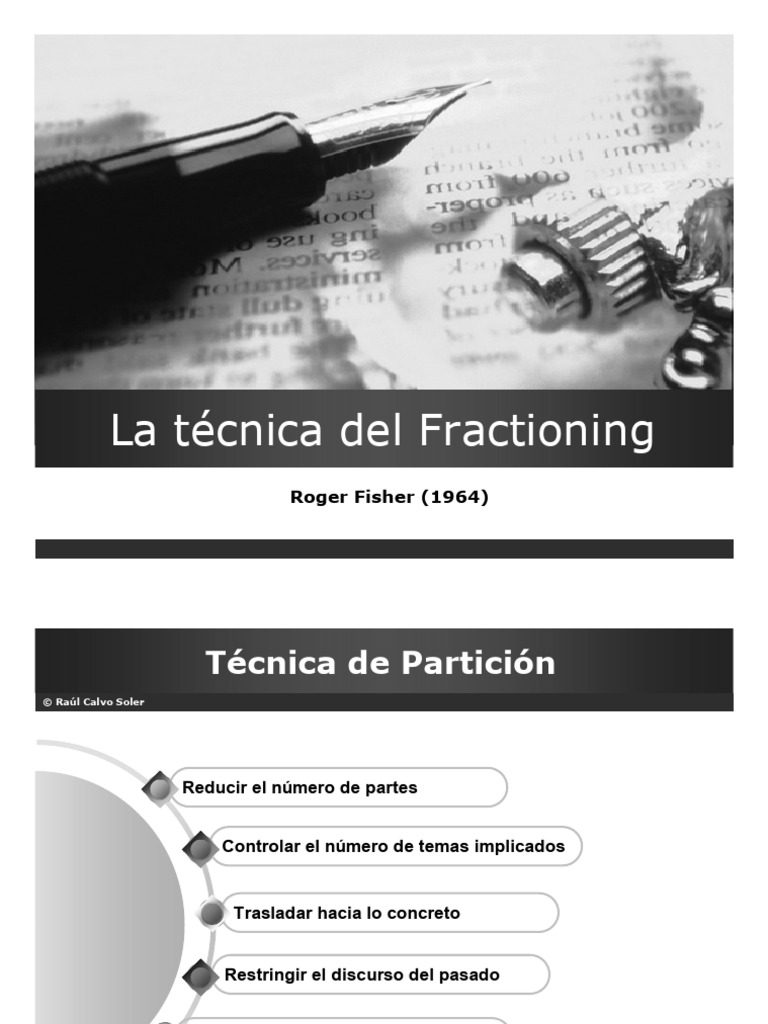 11 - La Tecnica Del Fractioning | PDF | Precedente