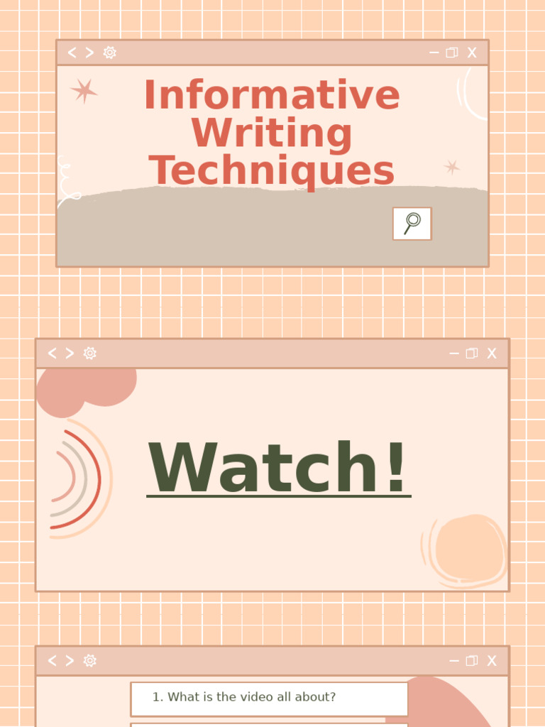 Informative Writing Techniques | PDF | Thesis | Statistics