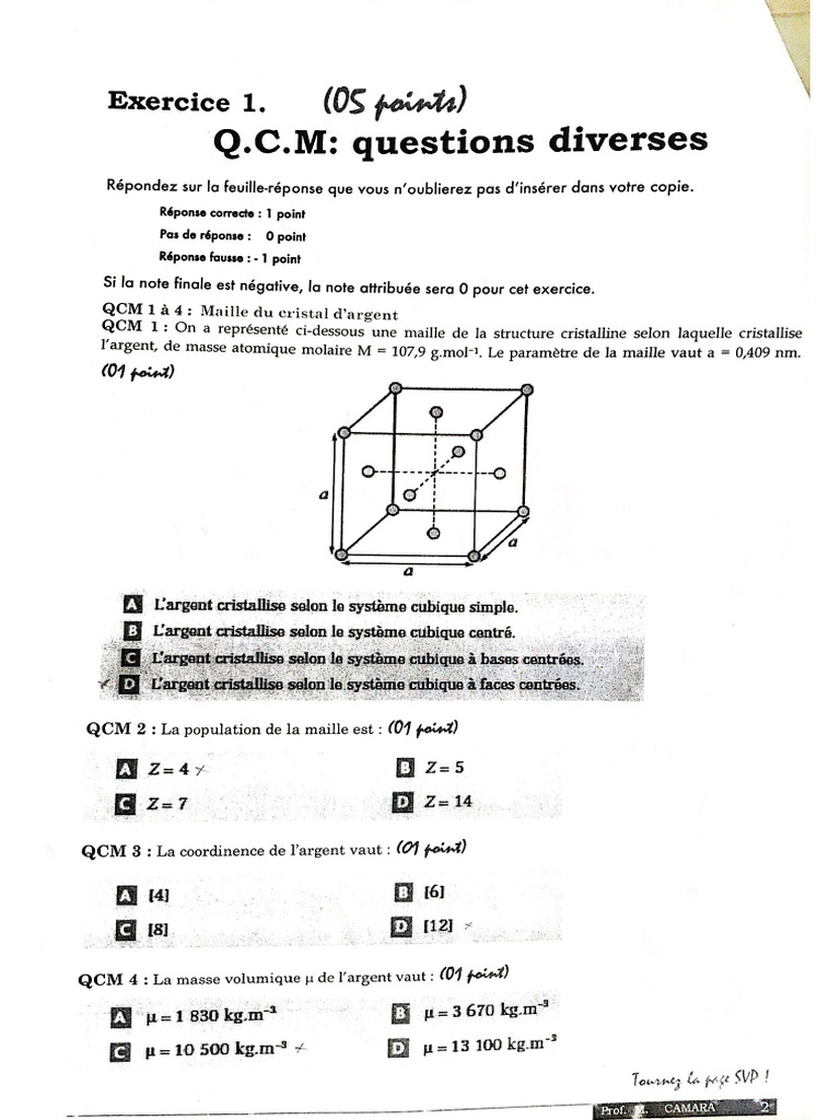 Devoir Cristallo | PDF