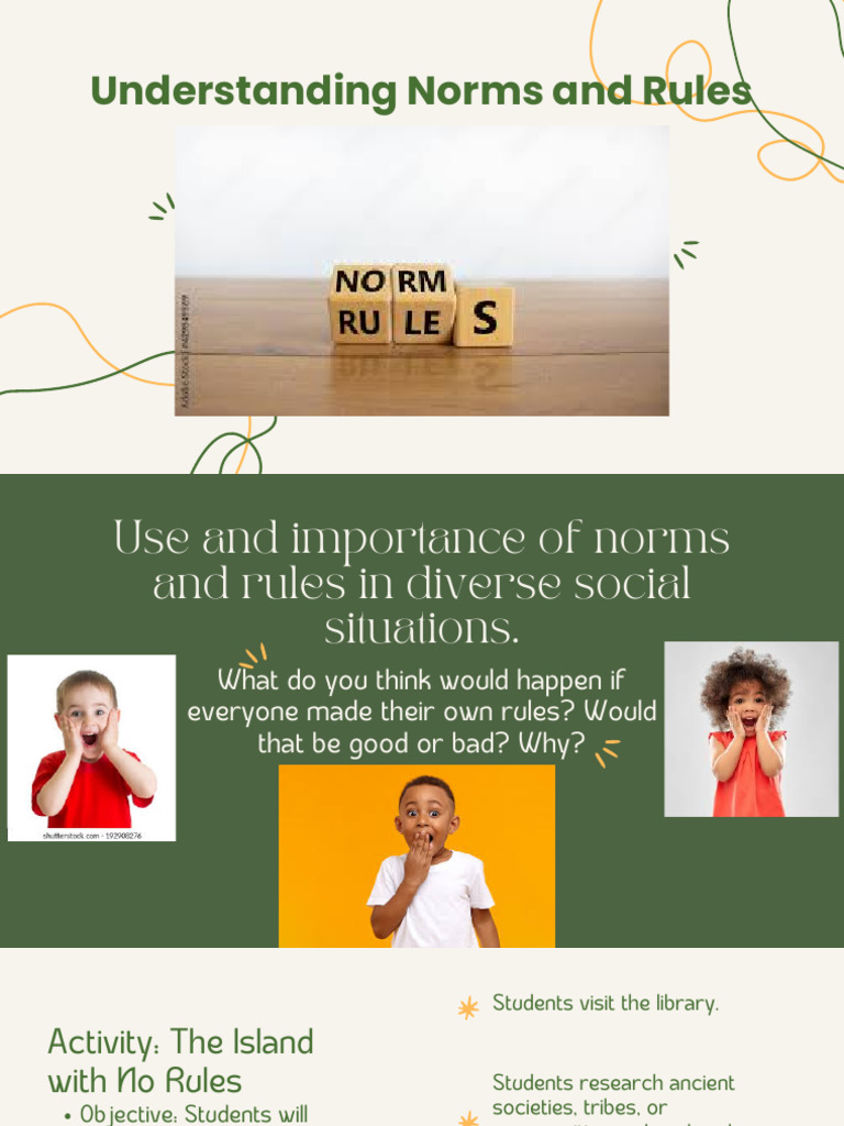 Importance of Norms and Rules | PDF