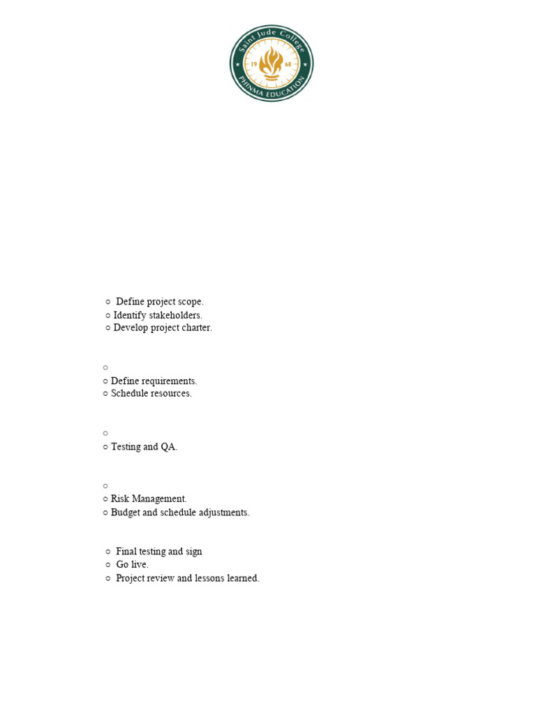 Part 3 Stages Of Initiating A Project Project Planning Pdf