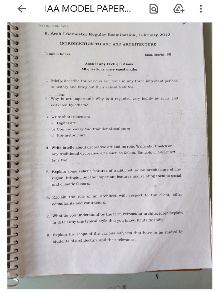 IAA (Previous Question Papers) - 65528612 210d 45cb 90ca 136770af04cd | PDF