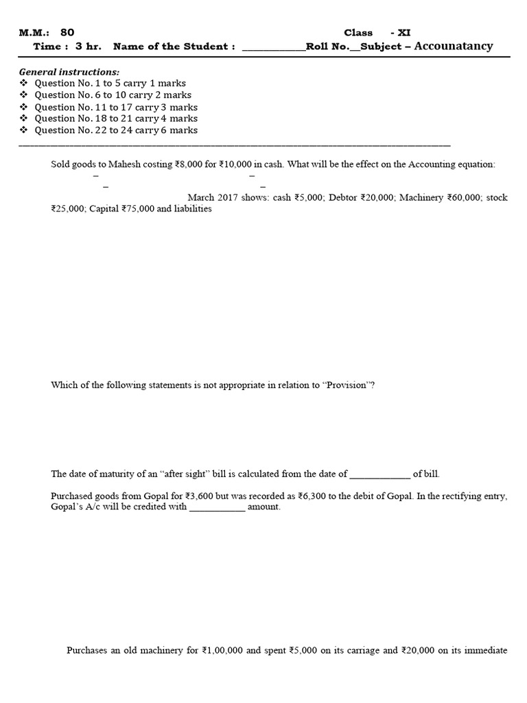 11 Acc Practice | PDF | Cheque | Debits And Credits