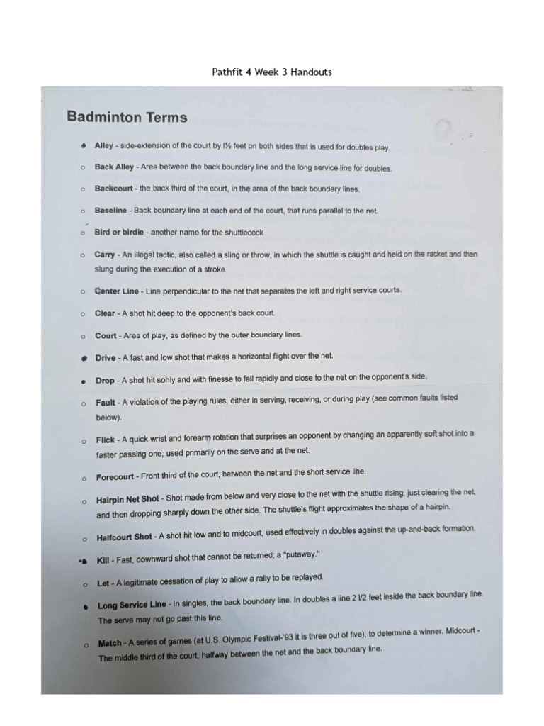 Pathfit 5 Week 3 Handouts | PDF