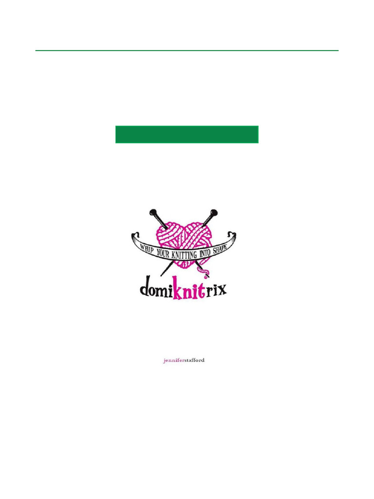 Retrieve DomiKNITrix Whip Your Knitting Into Shape Authorized Download ...