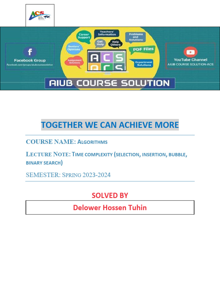 Algorithms Study Guide | PDF