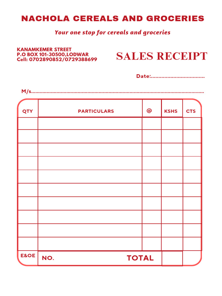 Receipt, Invoice and D.NOTE | PDF