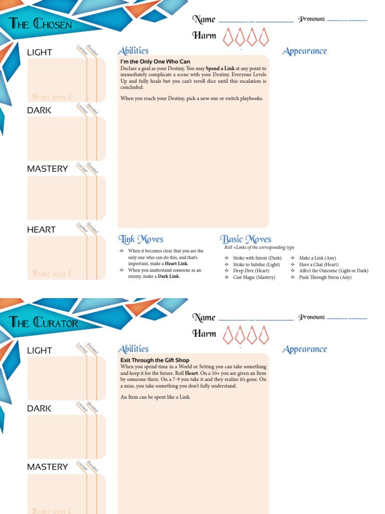 Interstitial 2E-Character Sheets - 7RvpZJ | PDF