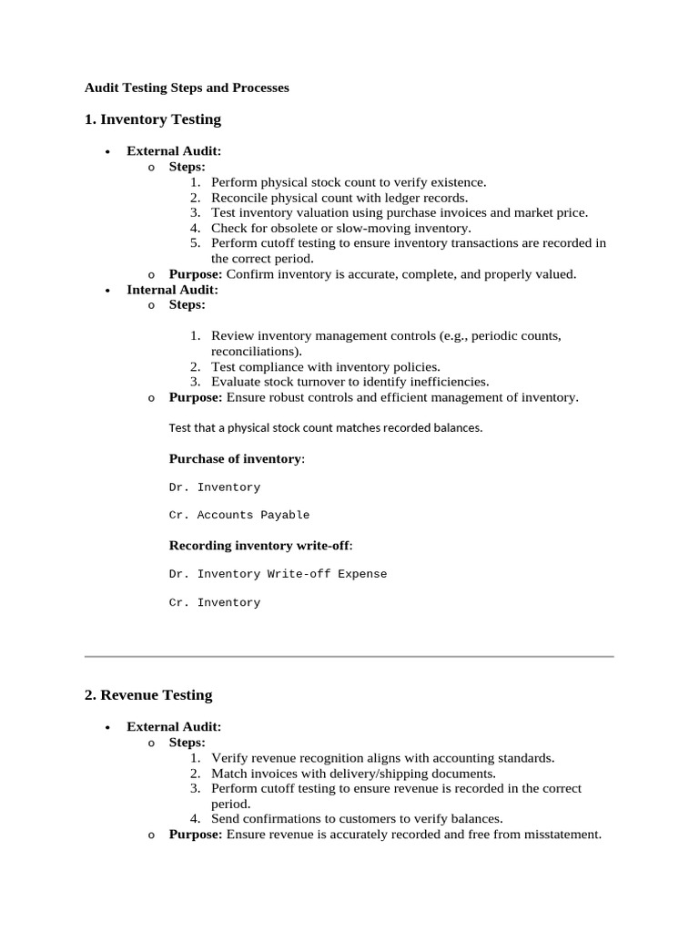 New QB Inventory Redesign Audit Steps | PDF | Accrual | Accounts Payable