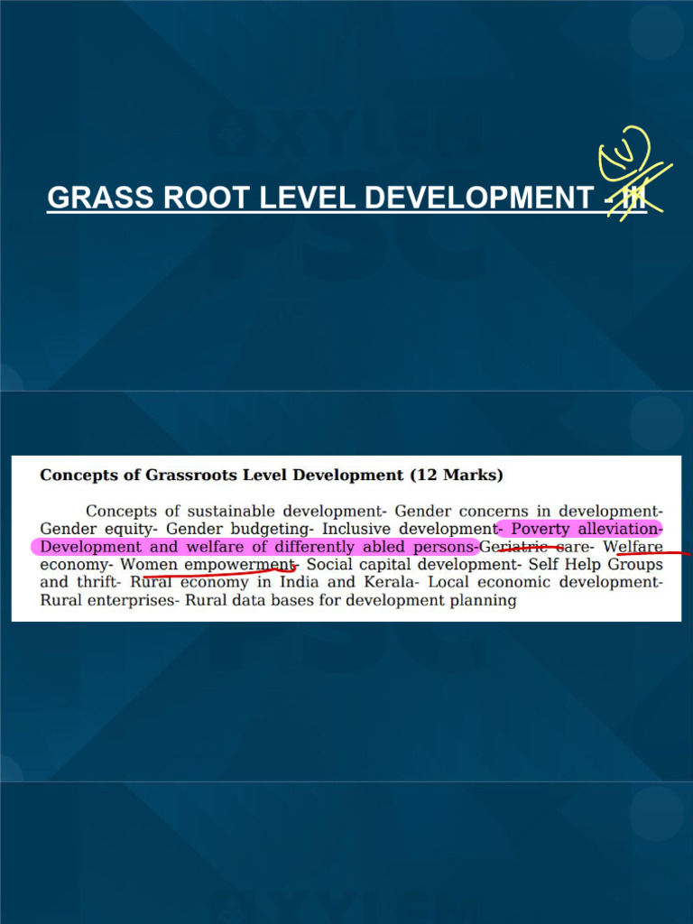 Concepts of Grassroot Level Delvelopment 04 | PDF | Social Policy ...
