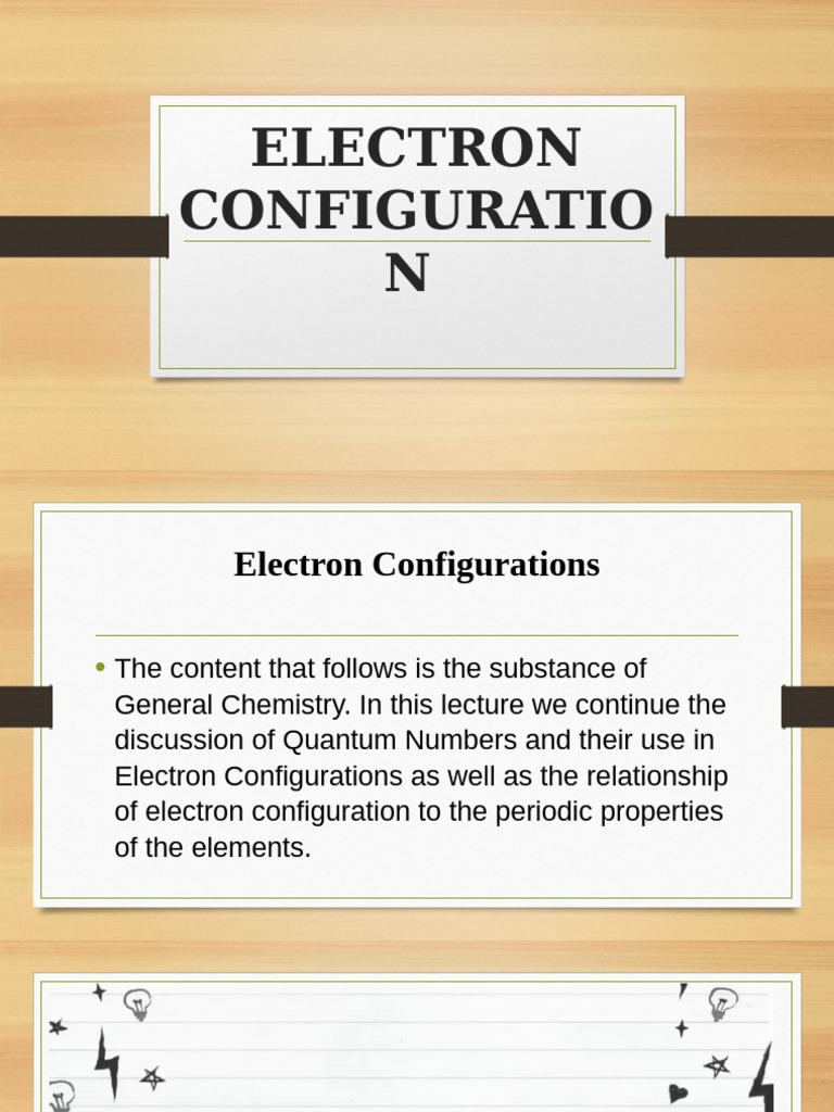 Electron Configuration Guide | PDF | Electron Configuration | Atomic ...