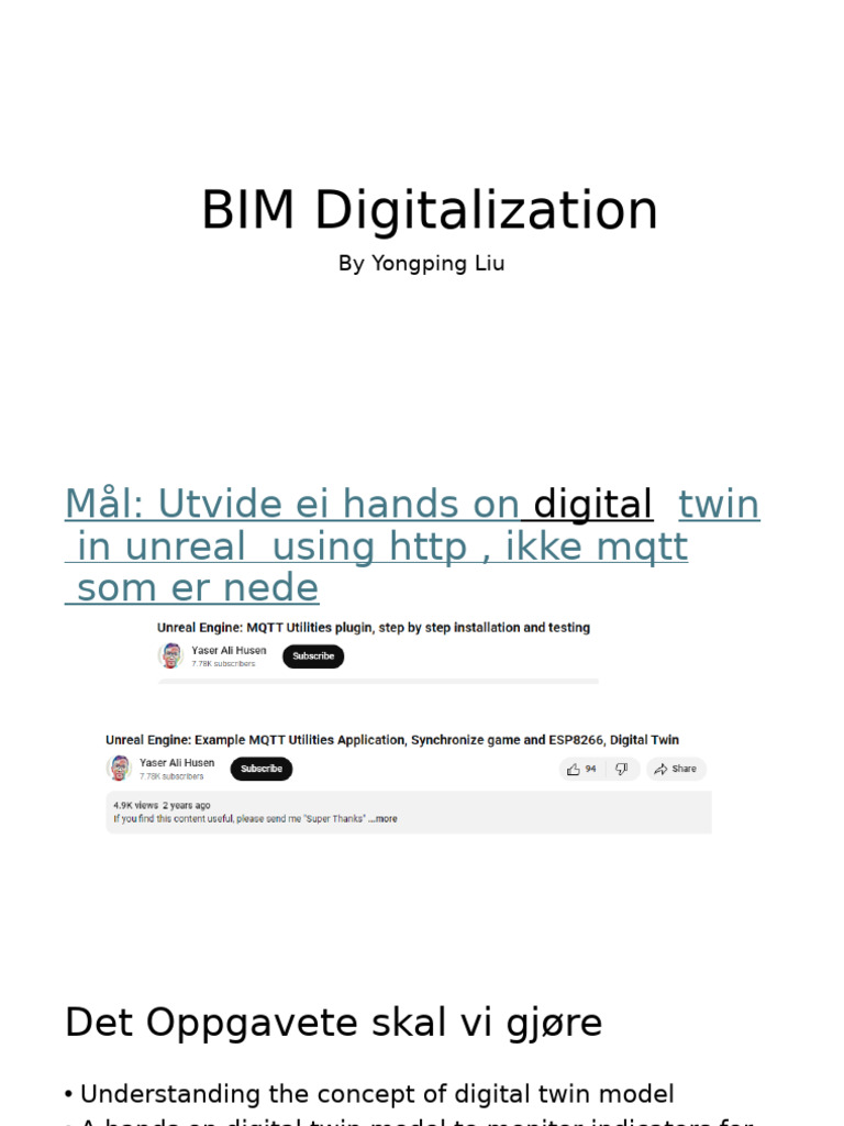 Bim Unreal Digital Twin_lecture 2-10 | PDF | Computing