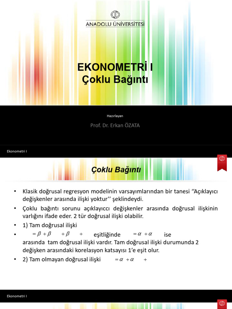Ekonometri I - 11 | PDF