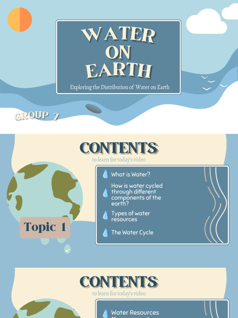 Topic 7 - Water On Earth (Andromeda) | PDF | Water | Water Pollution