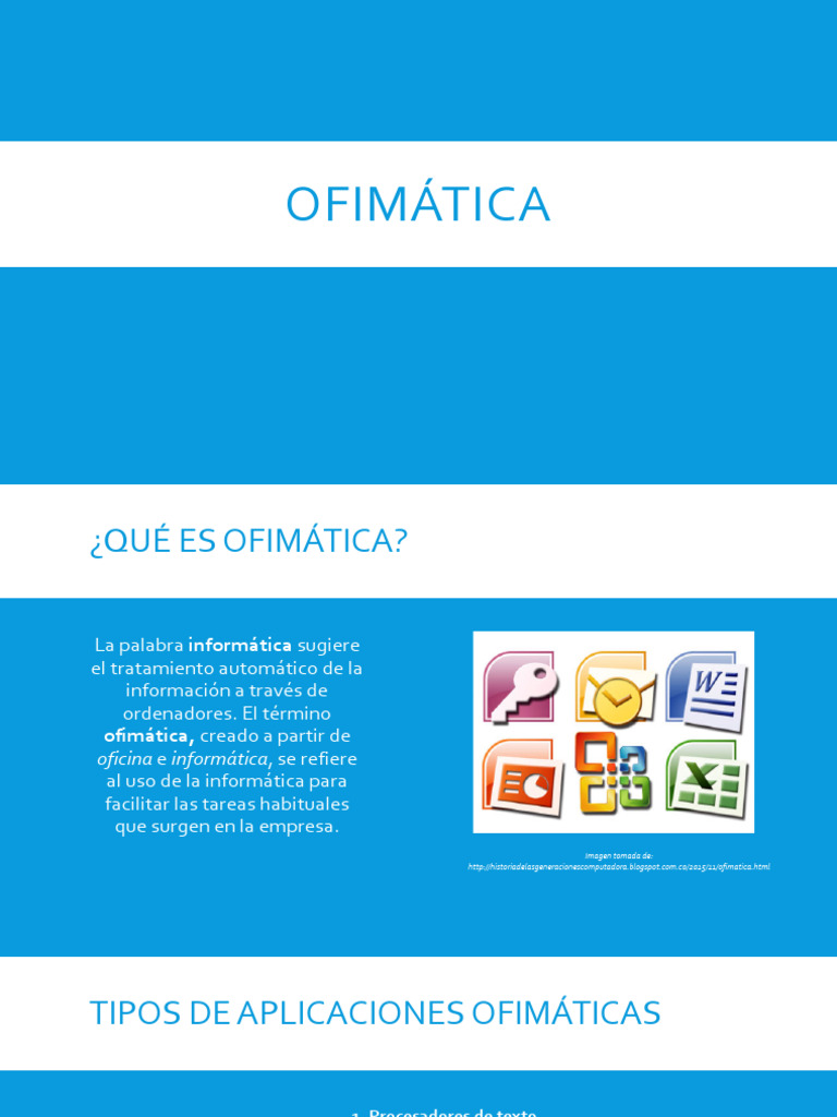 Ofimática | PDF | Software libre | Microsoft Office