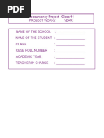 A4 Project File Template for Students | PDF