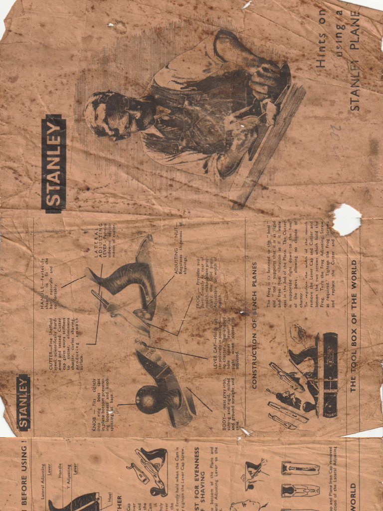 Hints on Using a Stanley Plane | PDF
