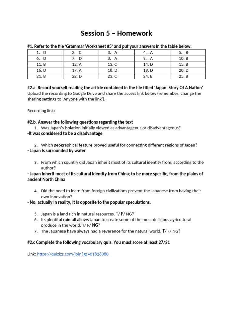 Session 5 - Homework | PDF