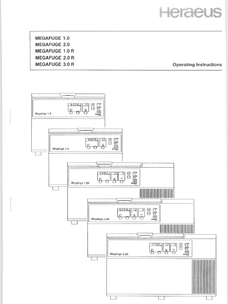 HERAEUS Megafuge 2.02 | PDF