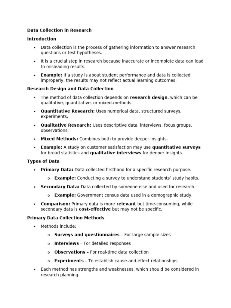 Lesson 5 Data Collection in Research | PDF | Survey Methodology ...