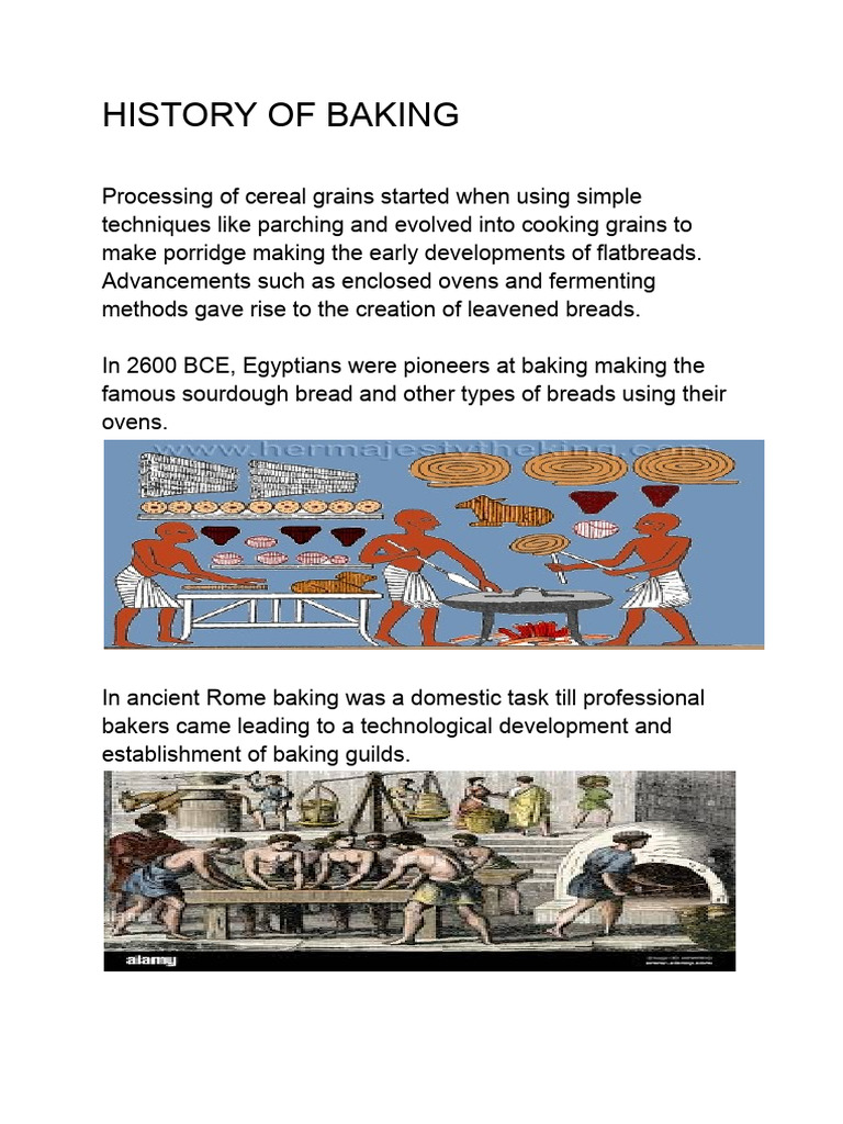 History of Baking | PDF