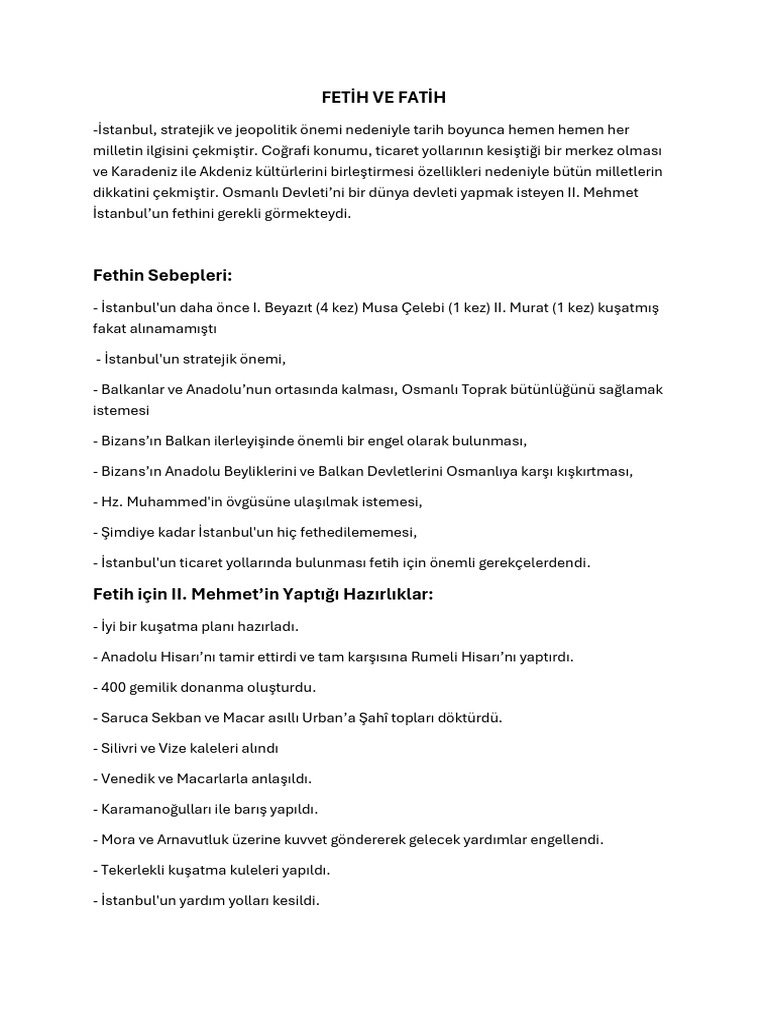 Fetih Ve Fatih . | PDF
