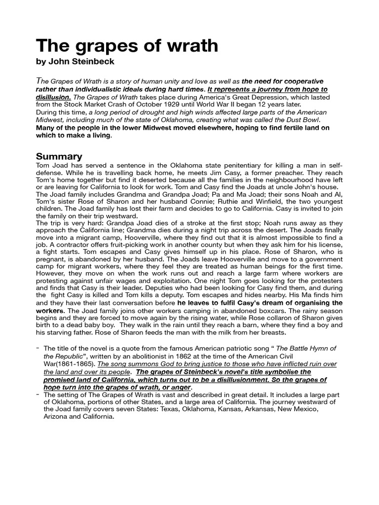 The Grapes of Wrath | PDF