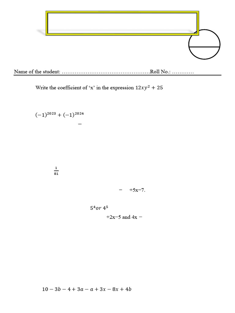 VII FA4 Model Paper | PDF