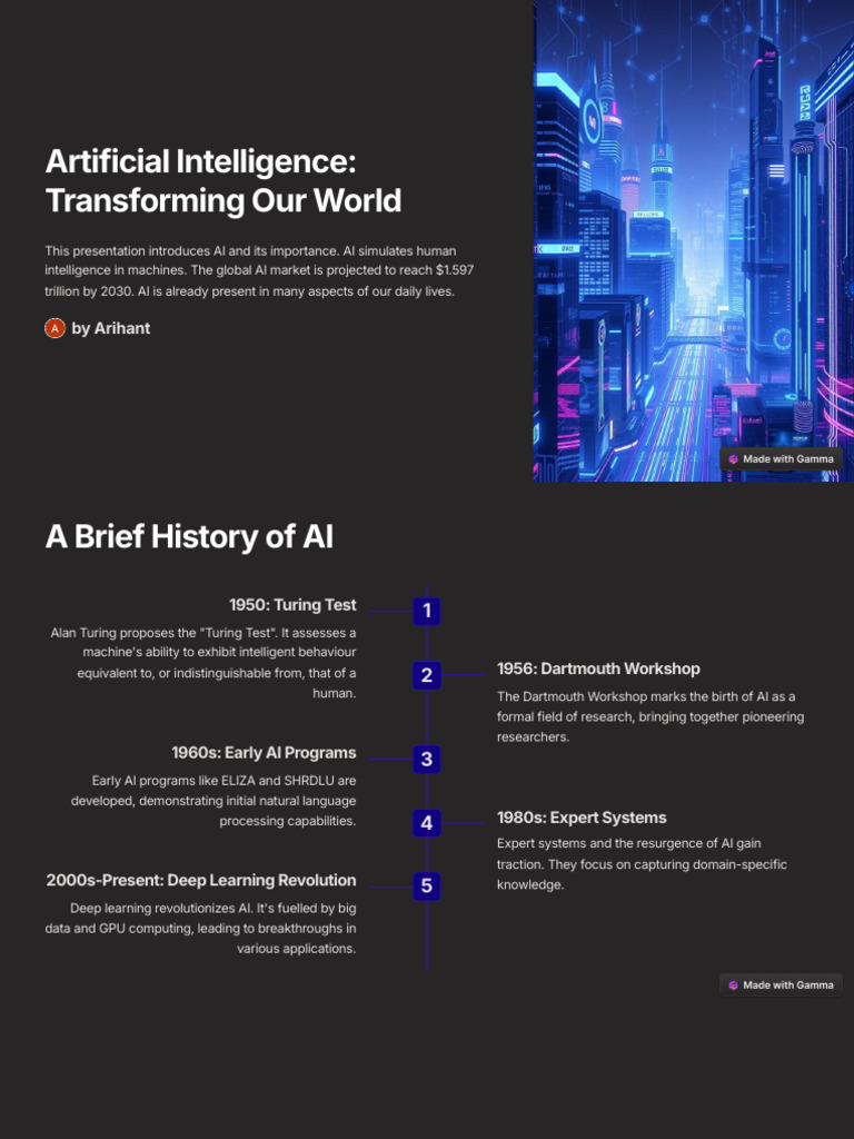 Artificial Intelligence Transforming Our World | PDF | Artificial ...