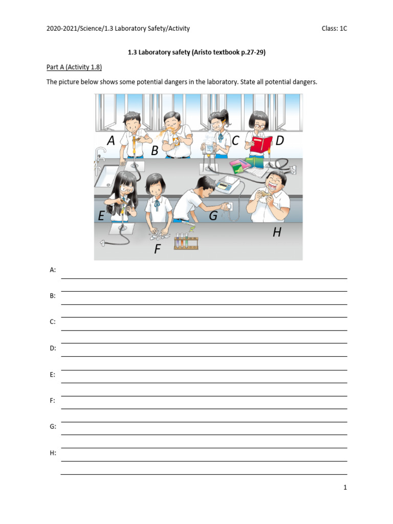 Activity - Lab Safety | PDF