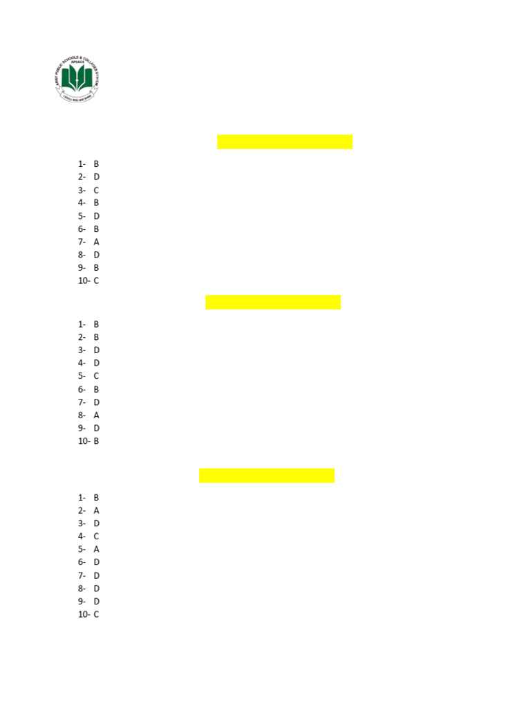 Answers Worksheetss Class IX | PDF