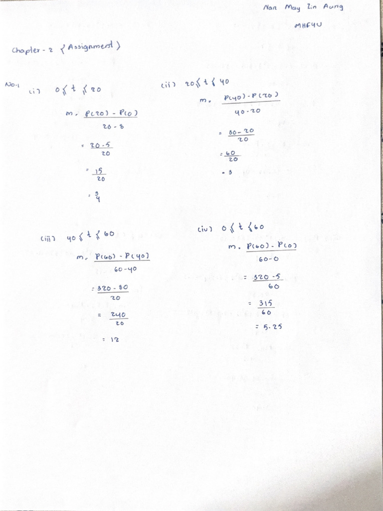 MHF4U Chapter - 2 Assignment | PDF