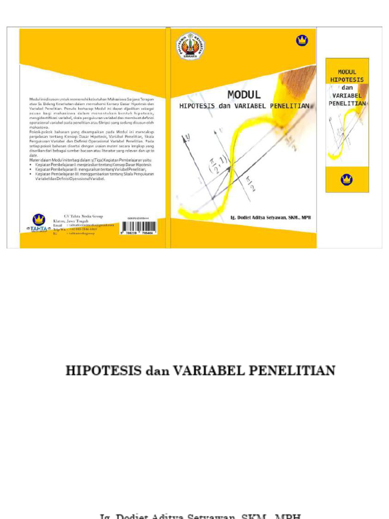 Hipotesis Dan Variabel Penelitian | PDF