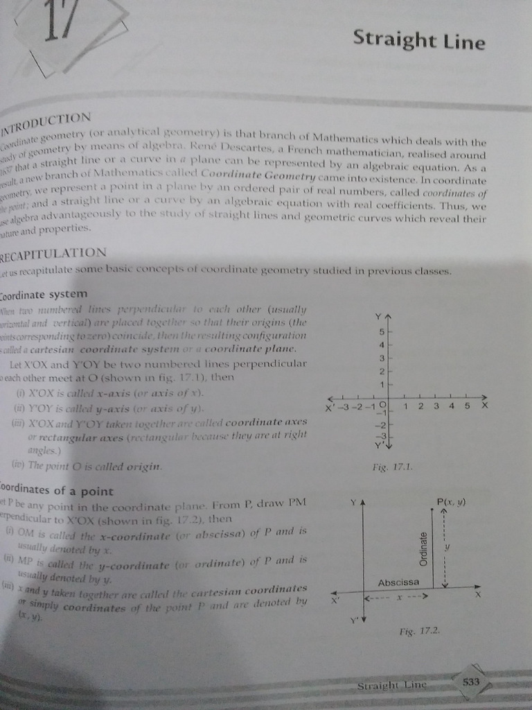 Straight Line | PDF | Cartesian Coordinate System | Elementary Geometry