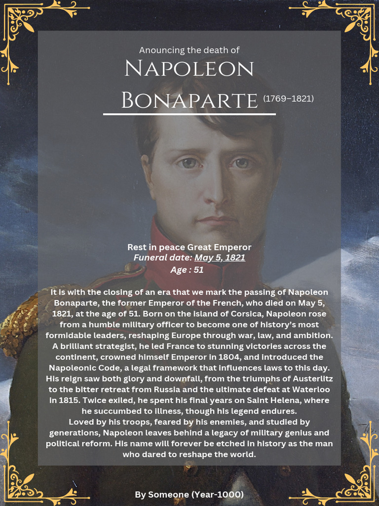 Napoleon Bonaparte's Legacy | PDF