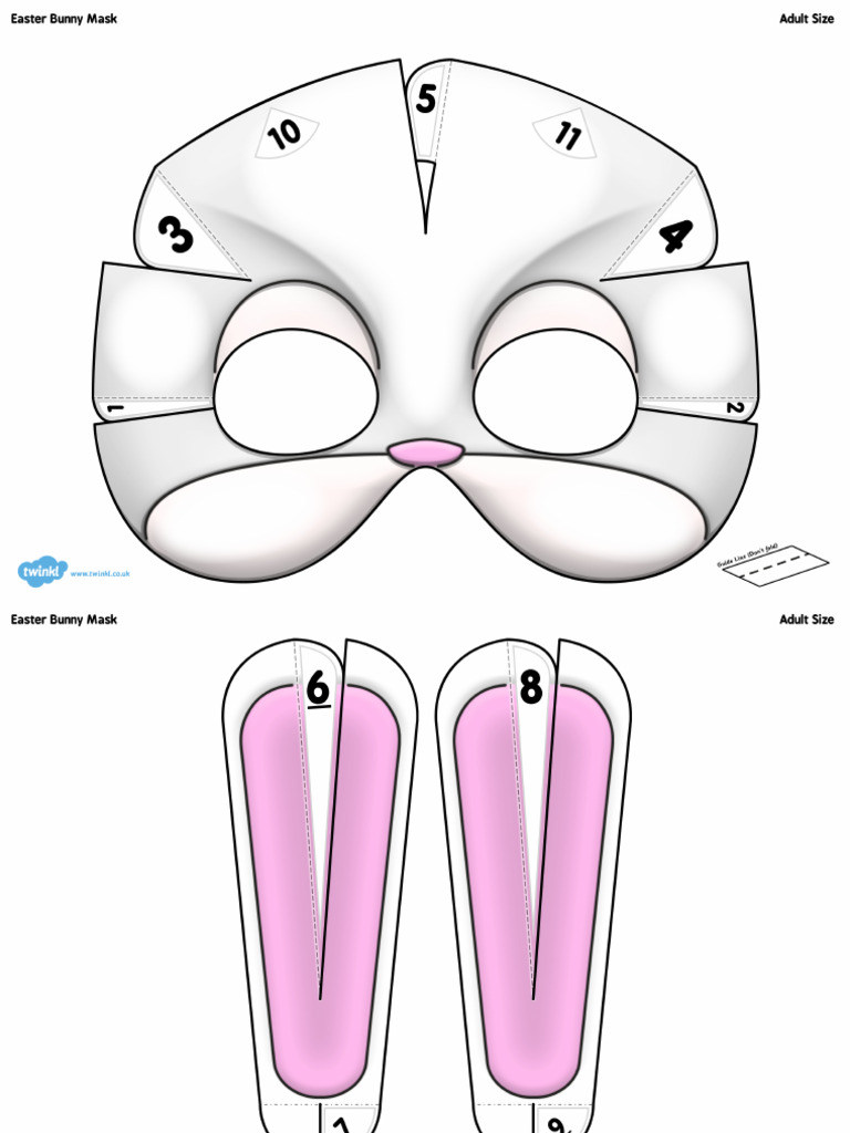 3D-Easter-Bunny-Mask-Printable | PDF