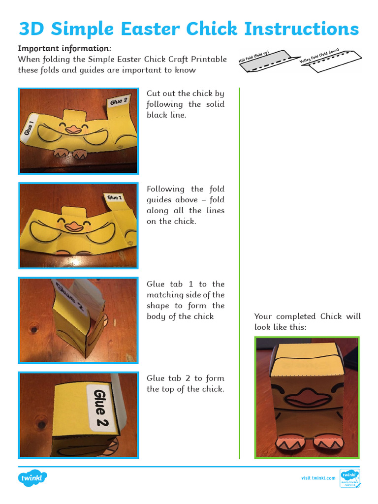 3d Printable Easter Chick | PDF